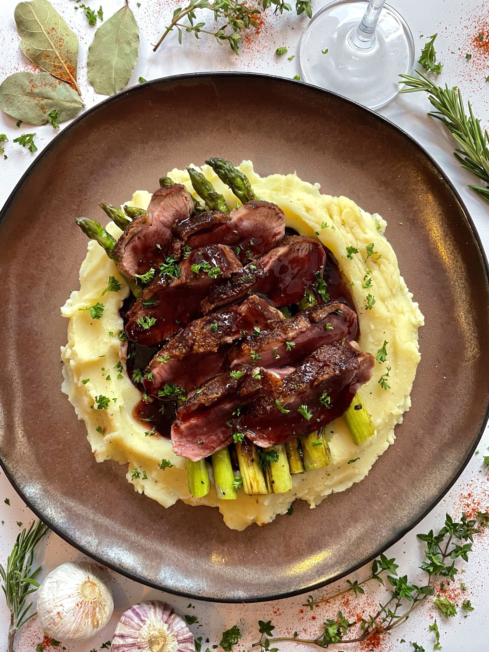 Eendenborst met rode portsaus recept | Food Places